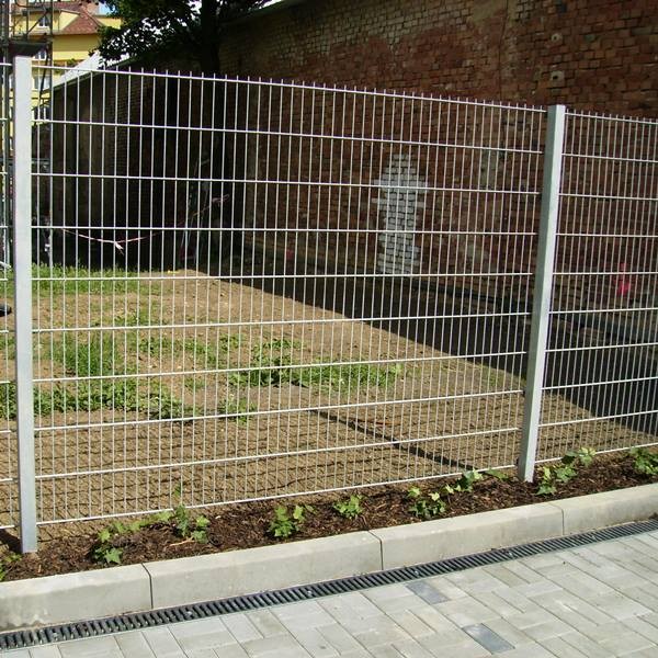 Plochý průmyslový plotový panel BRAVO 2D pozinkovaný výška 103 cm šířka ...